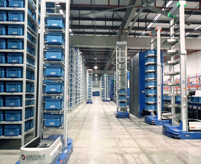 Best Supply Chain Automated Footwear Distribution Center | Hai Robotics